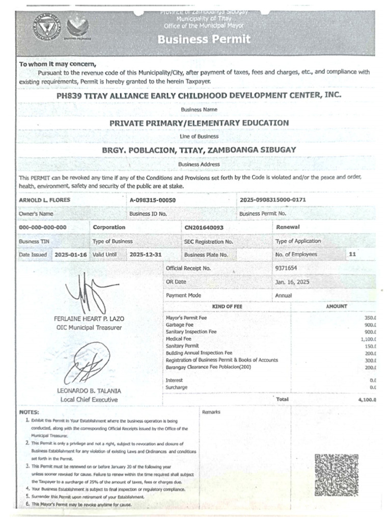 Business Permit | PDF