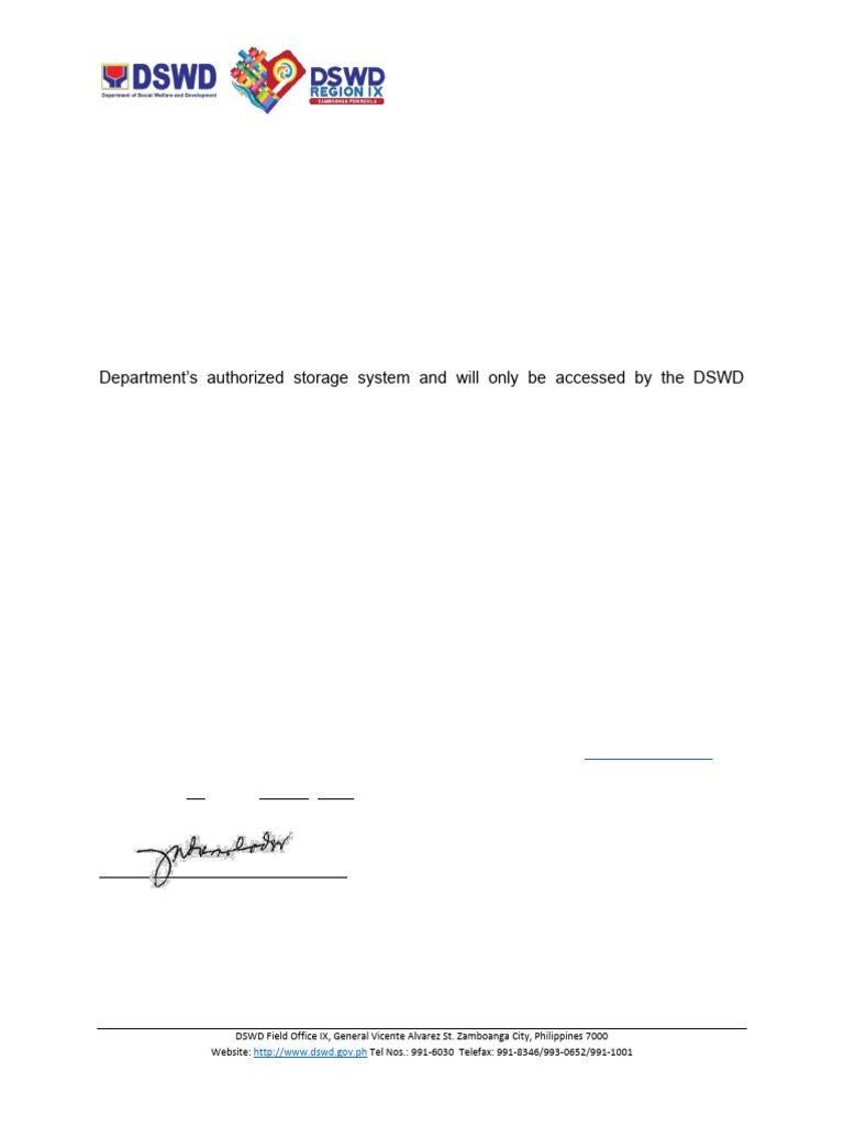 DSWD SB GF 073 Data Privacy Consent | PDF
