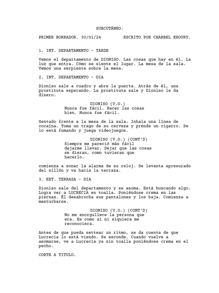 Borrador 1 (Ficción 1) | PDF