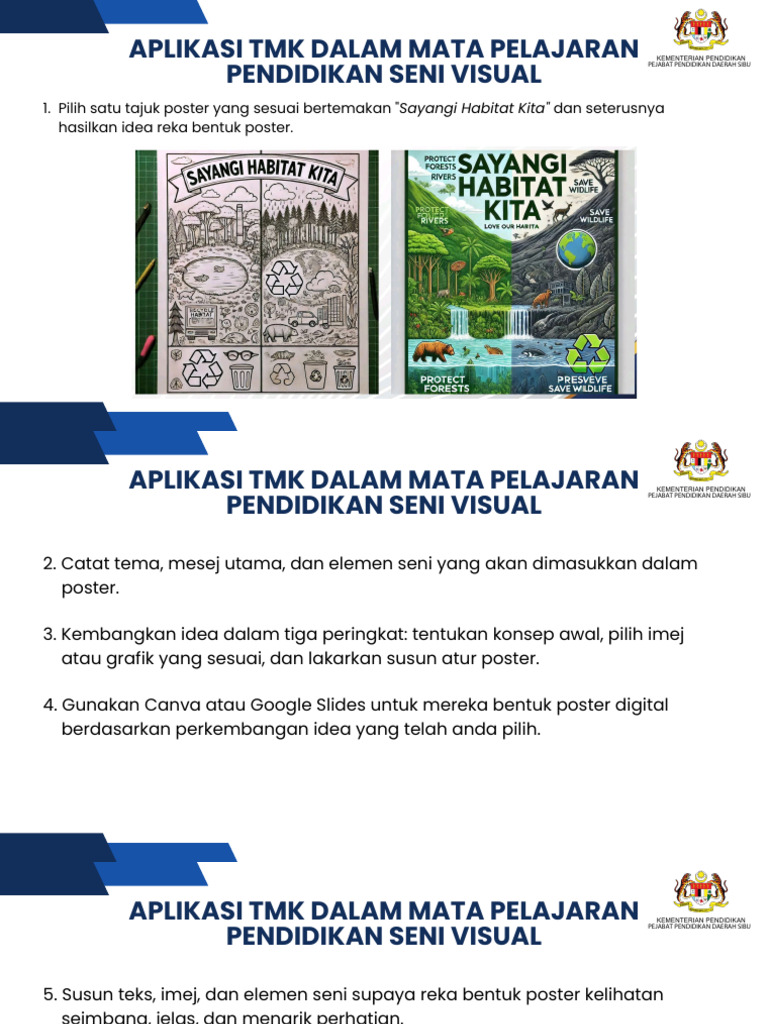 Langkah Aktiviti Integrasi TMK Dalam Mata Pelajaran Pendidikan Seni | PDF