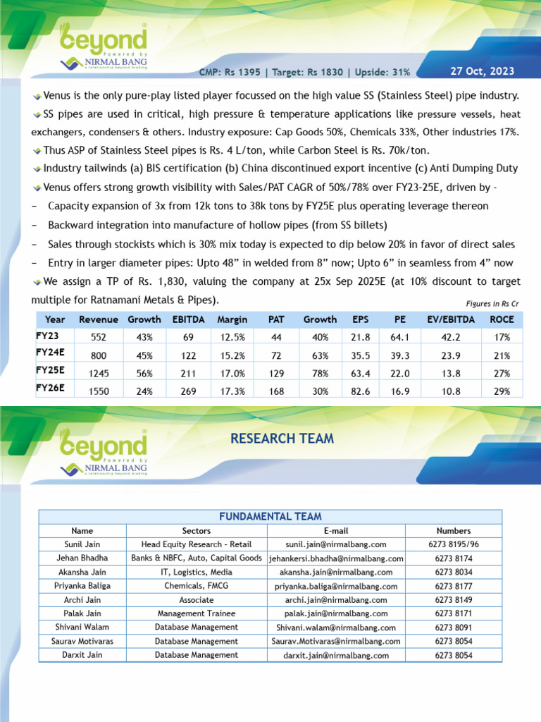 Venus Pipes & Tubes Monthly Pick | PDF | Pipe (Fluid Conveyance ...