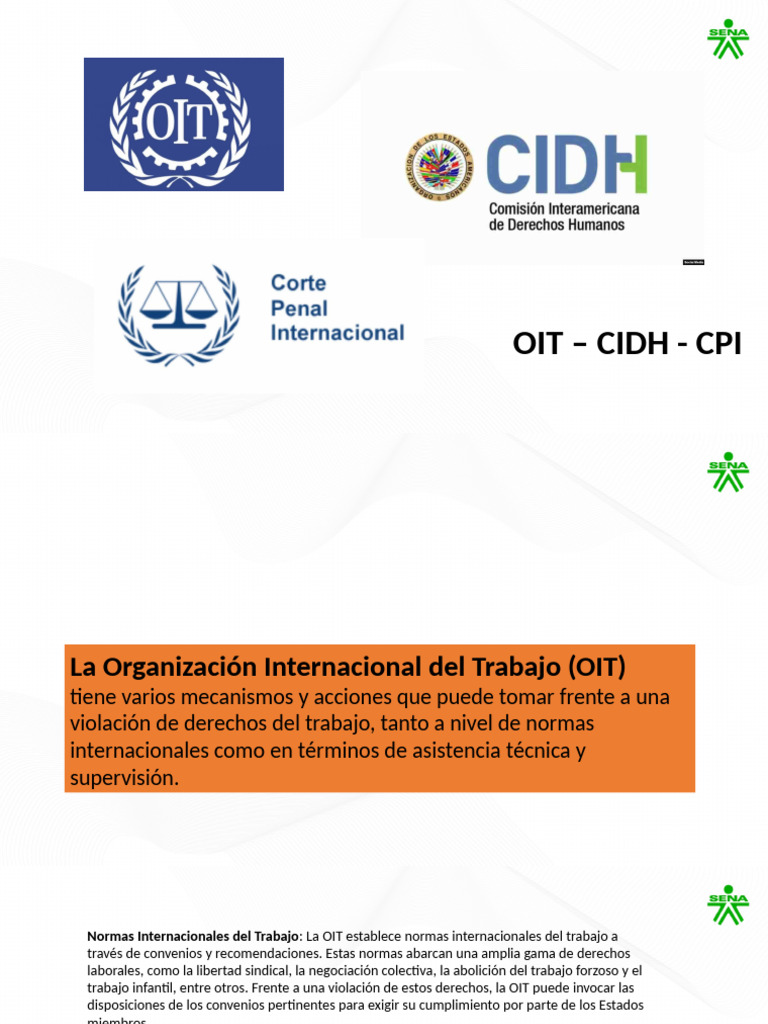 Acciones de La OIT - CIDH - CP Frente A Una Violación de Derechos Del Trabajo | PDF ...