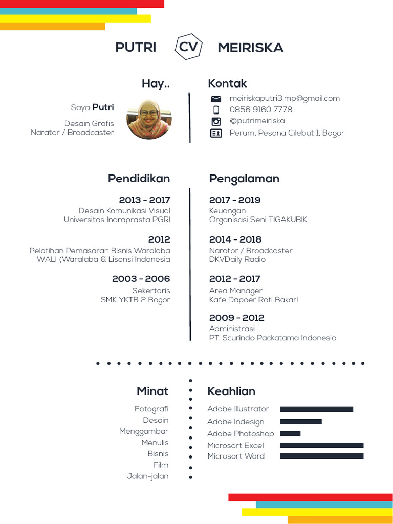 CV Putri Meiriska - Compress | PDF