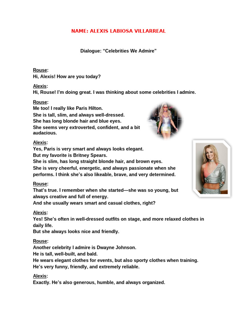 Celebrities We Admire - Alexis Labiosa | PDF