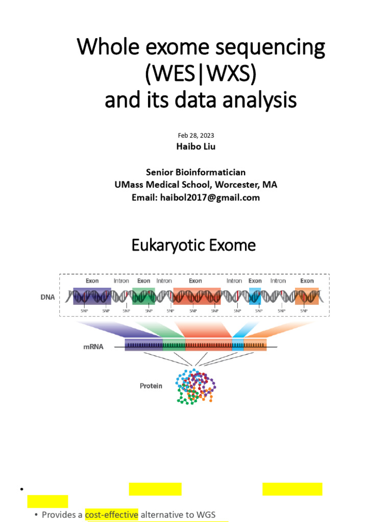 Whole Exome Seq Data Analysis 1742774815 | PDF | Whole Genome ...