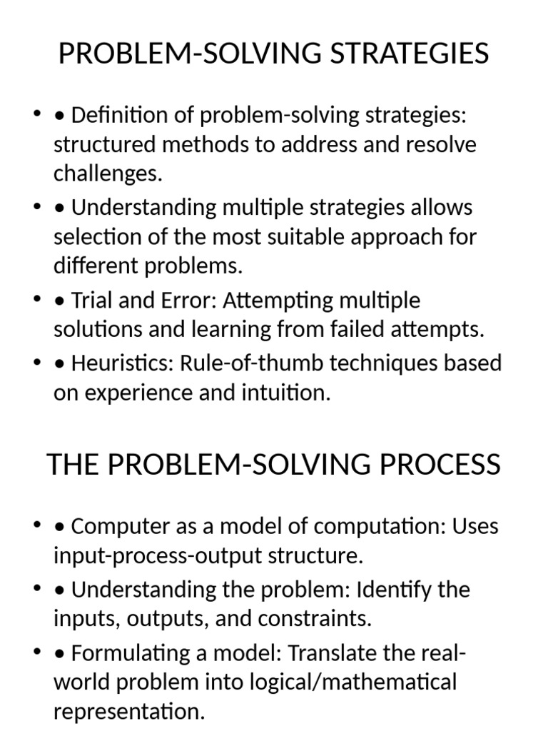 Detailed Algorithmic Thinking Module 1 | PDF