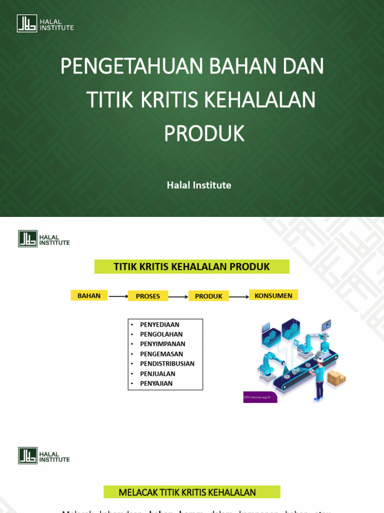 Titik Kritis Kehalalan Produk Pangan | PDF
