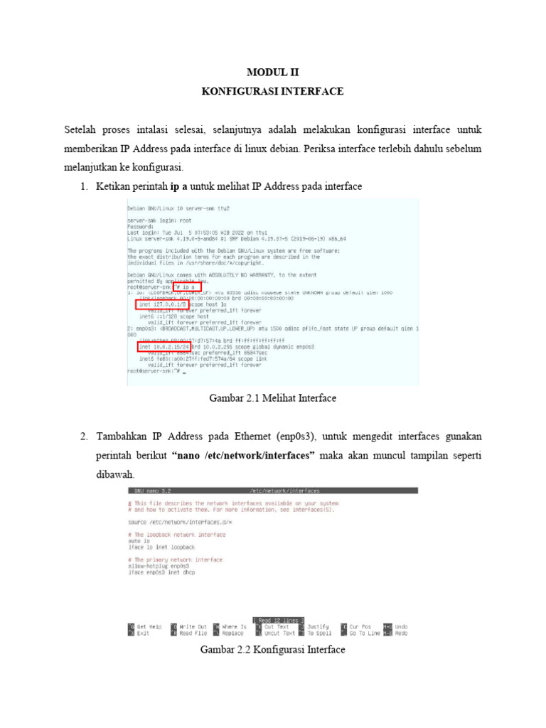 Modul 02 - Konfigurasi Network | PDF