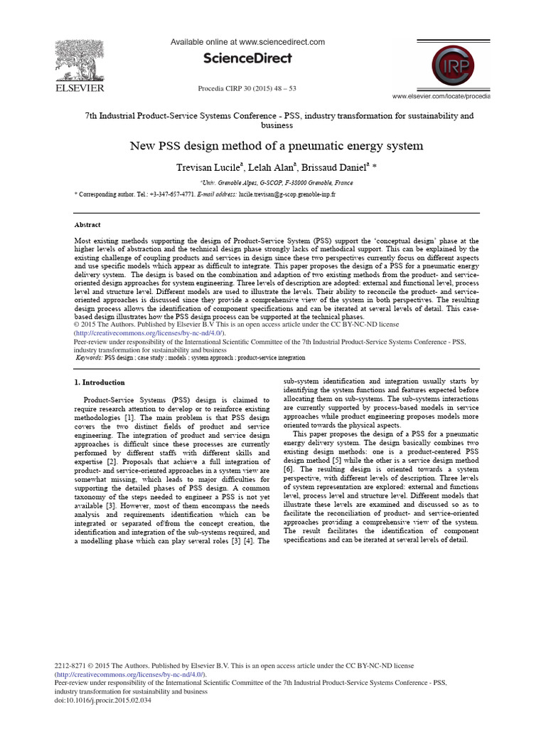 PSS Design Method for Pneumatic Systems | PDF | System | Conceptual Model