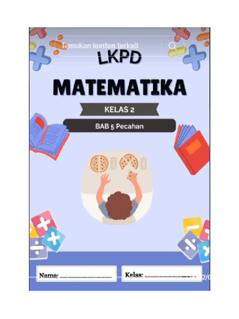 LKPD Mateamtika Bab 5 Pecahan KLS 2 | PDF