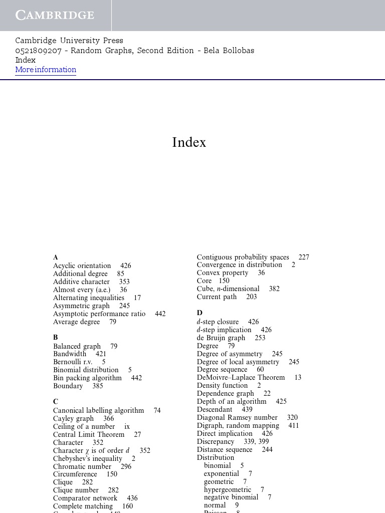 Index | PDF | Discrete Mathematics | Theoretical Computer Science