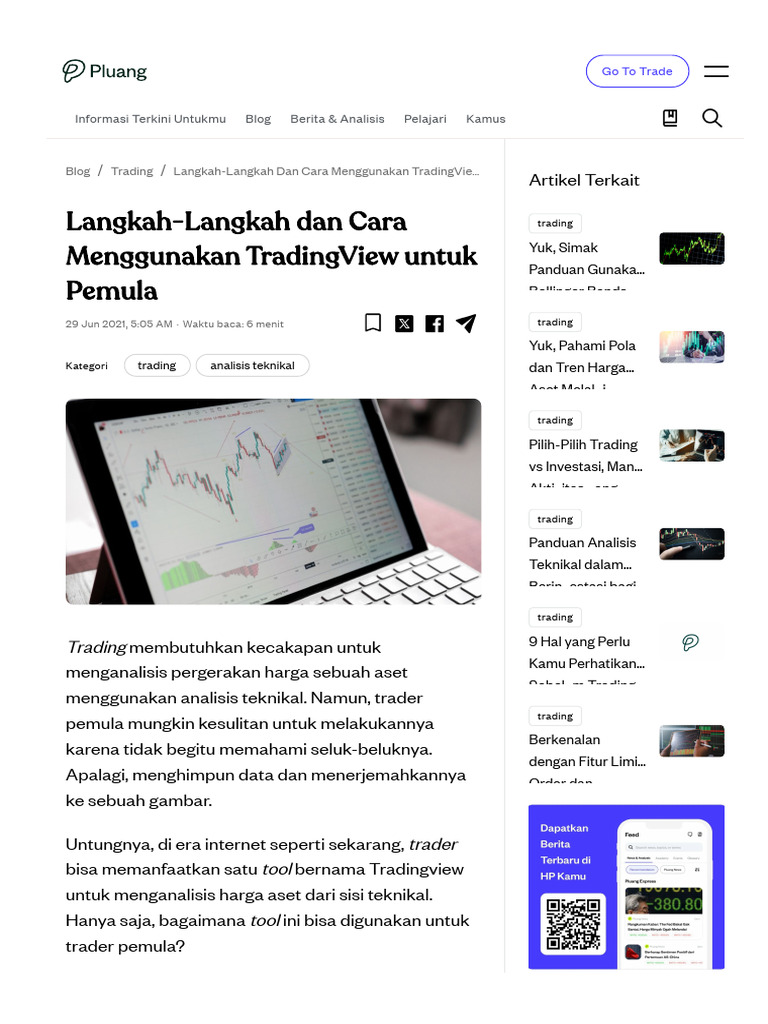 Panduan TradingView untuk Pemula | PDF