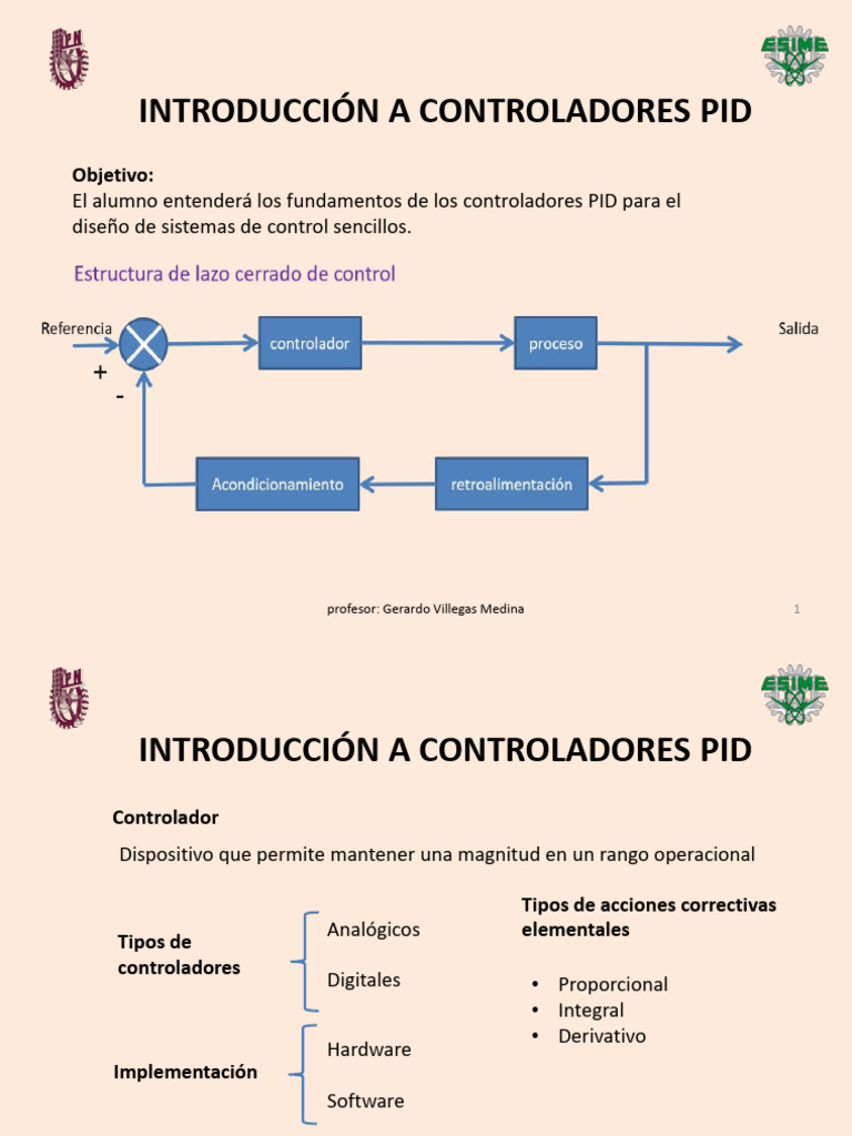 01 Controladores PID v02c | PDF | Ingeniería Informática | Ciencias de ...