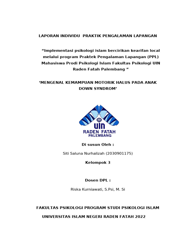 Laporan Individu Salu | PDF