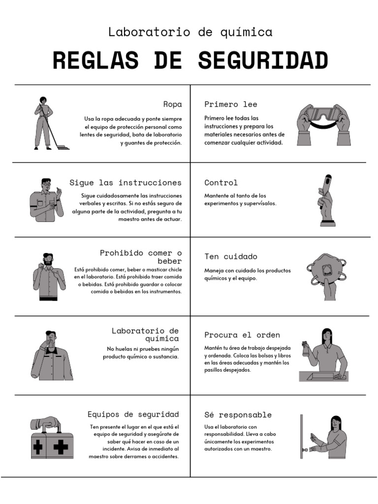 Reglas de Seguridad en Laboratorio de Química | PDF | Etanol | Laboratorios