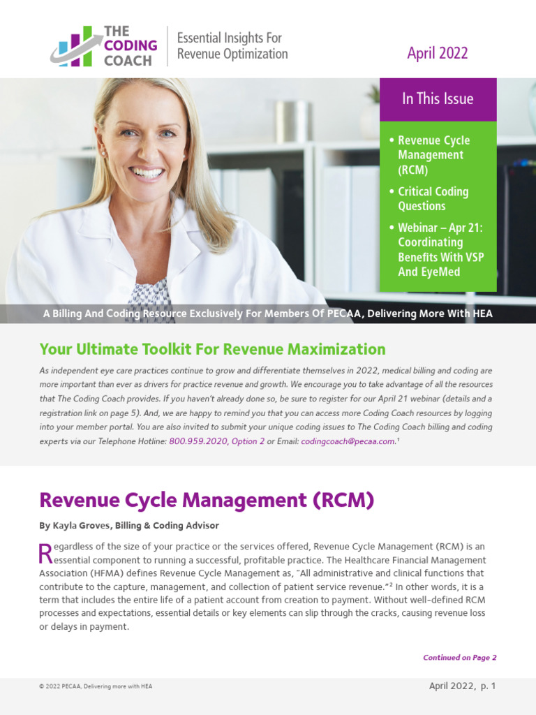 The Coding Coach Newsletter 0422 | PDF | Health Care