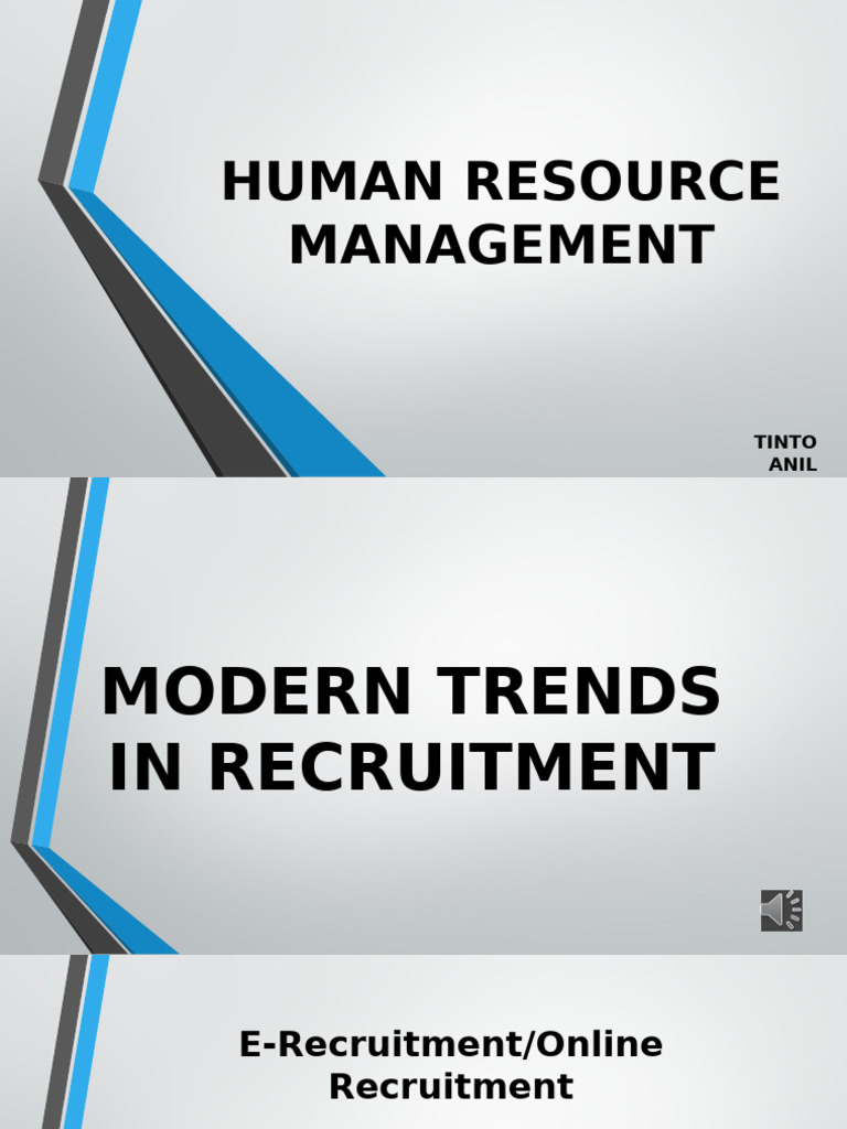 Recruitment-Modern Trends | PDF