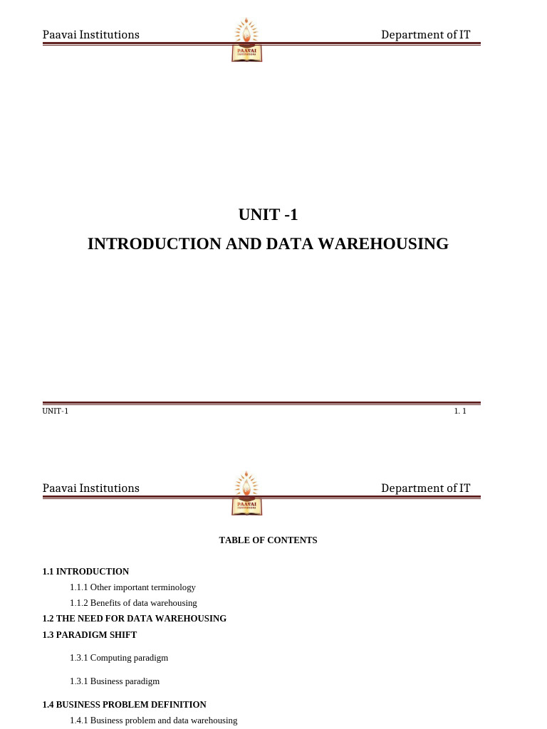 Introduction to Data Warehousing Concepts | PDF | Data Warehouse ...