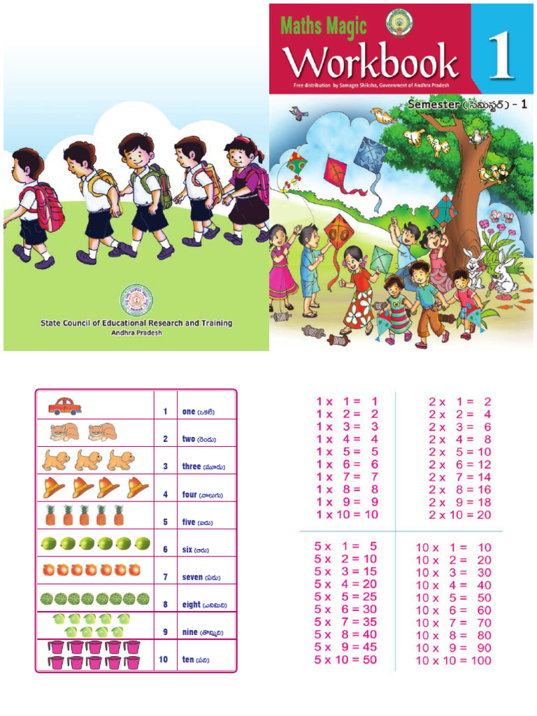 06-1 Maths SEM-1 Workbook-Compressed Tlm4all | PDF | Numbers | Elementary Mathematics
