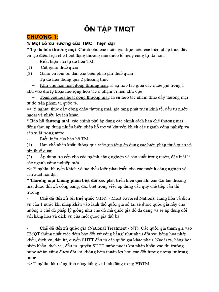 Ôn Tập TMQT | PDF