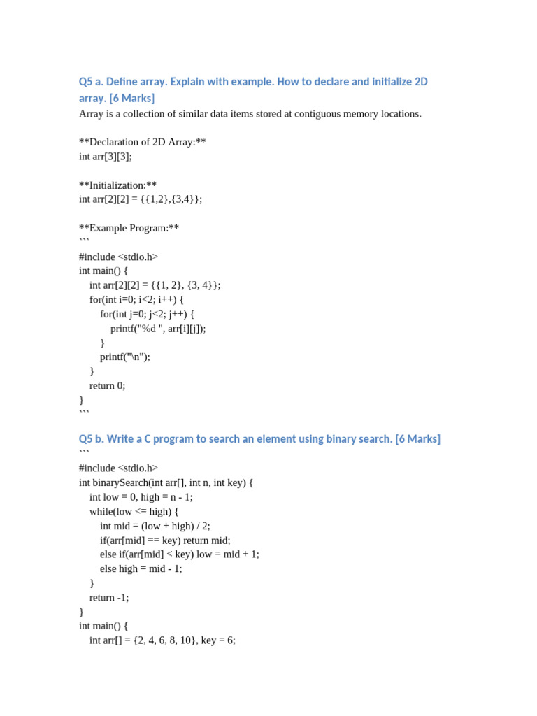 C Module3 Answers | PDF