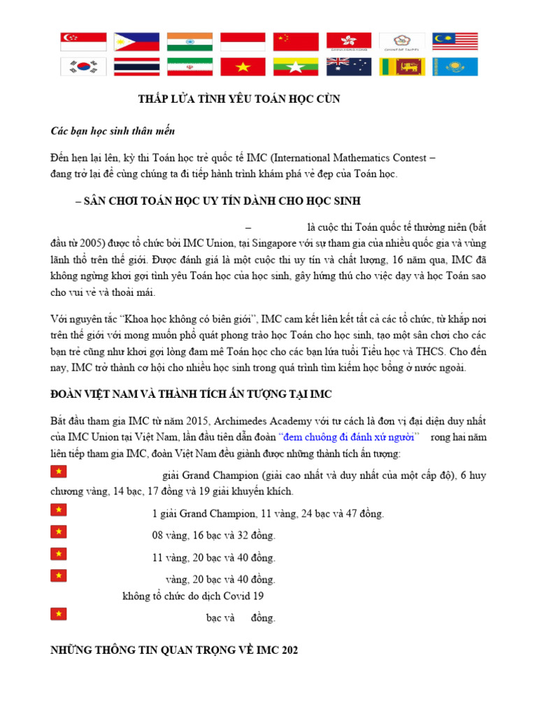 Thông Tin IMC 2022.V1 | PDF