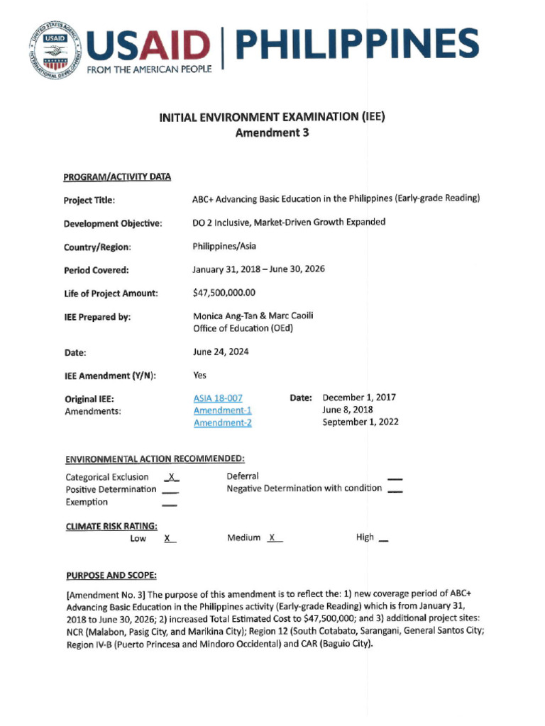 ABC+ IEE Amendment-3 | PDF
