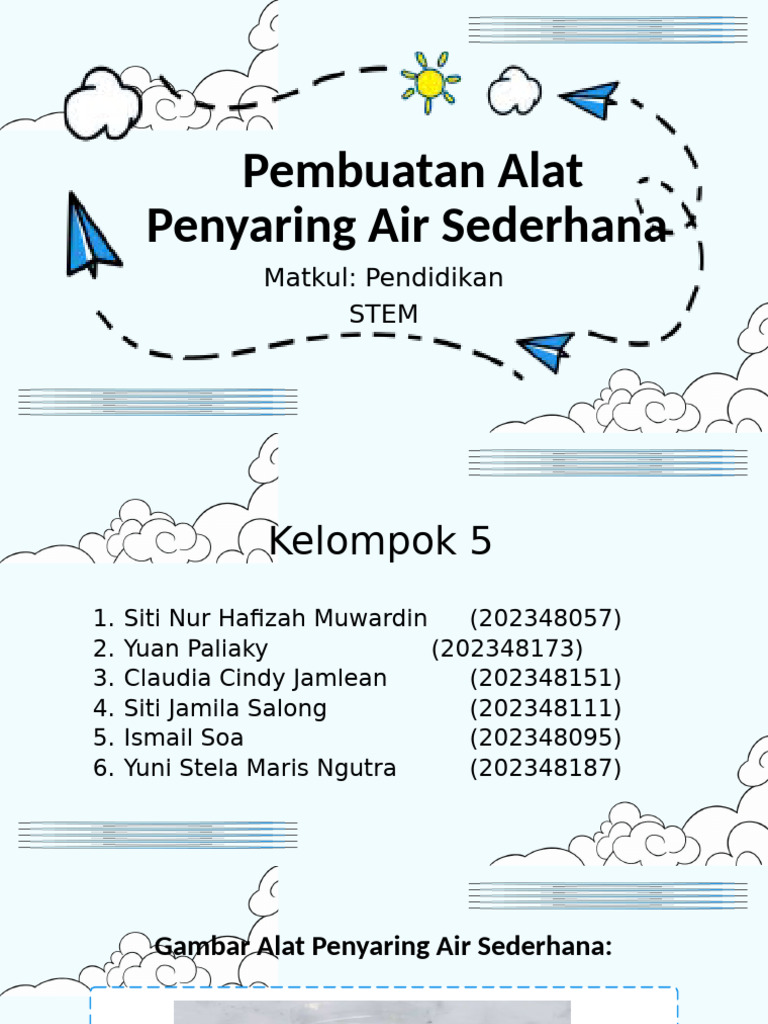 Alat Penyaring Air Sederhana STEM | PDF