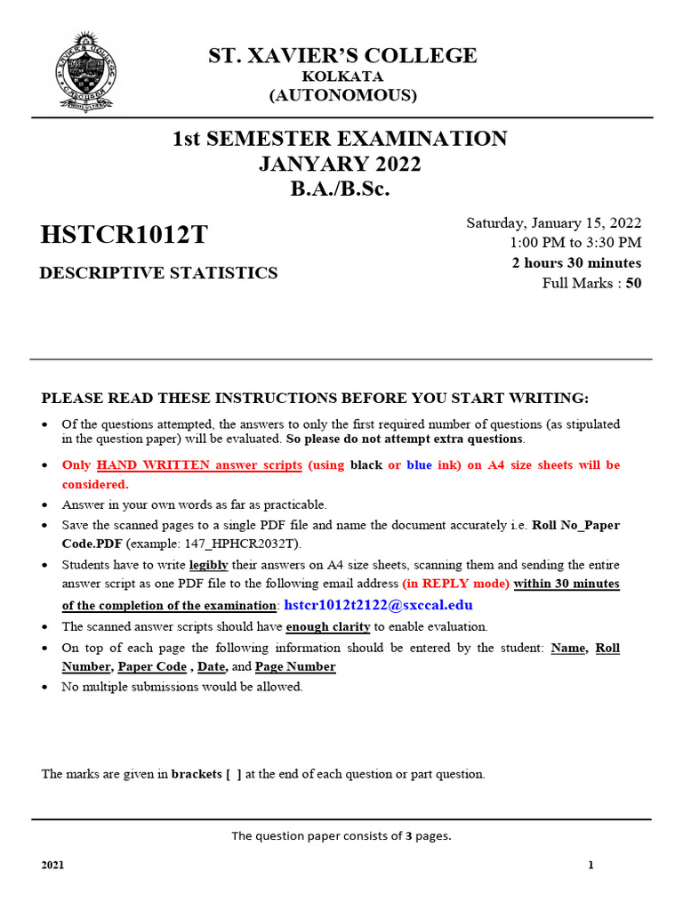 Descriptive Statistics | PDF | Errors And Residuals | Statistical Analysis