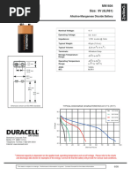 Duracell D Battery Specifications | PDF | Electricity | Electromagnetism