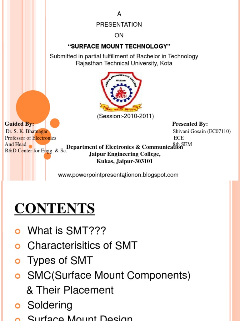 An Overview of Surface Mount Technology: Components, Placement Methods ...