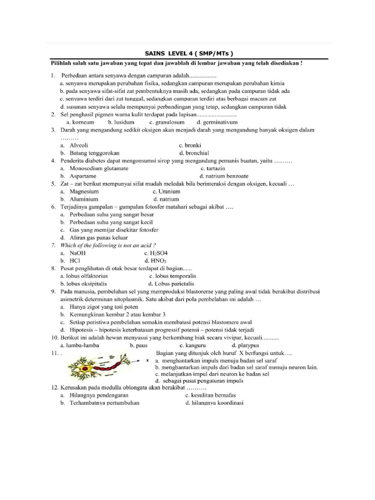 OMNI Sains Level 4 | PDF