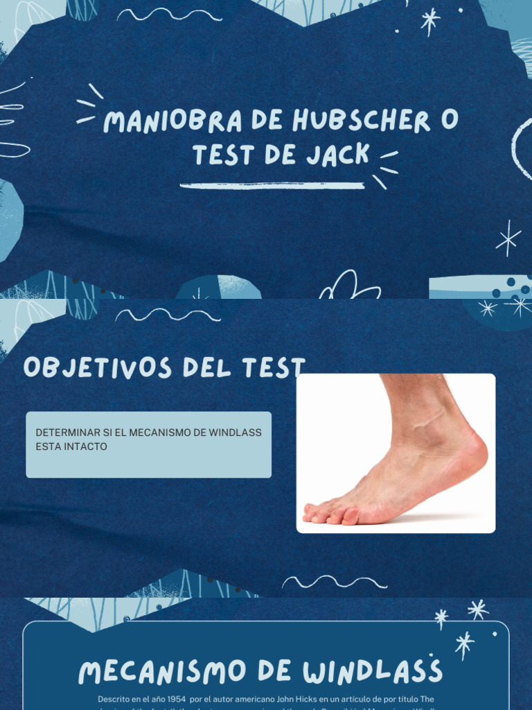 Test de Jack y Mecanismo Windlass | PDF | Pie | Dedo del pie