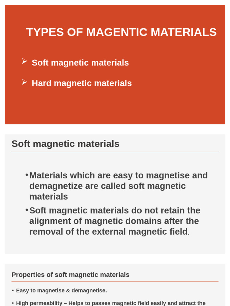 Types and Applications of Magnetic Materials | PDF | Hard Disk Drive ...