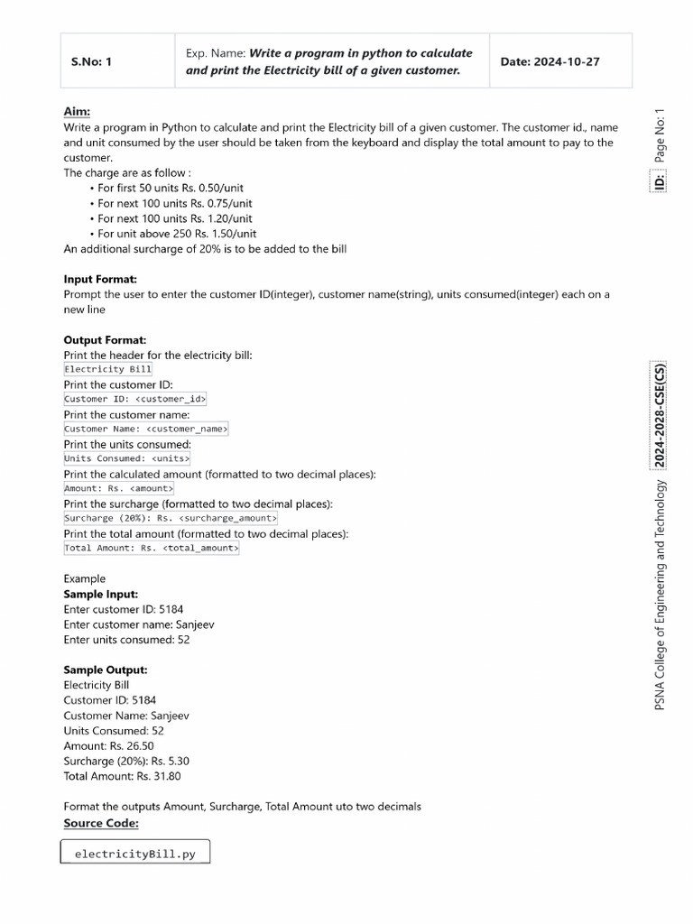 Problem Solving Lab Record 2024-11-18 | PDF