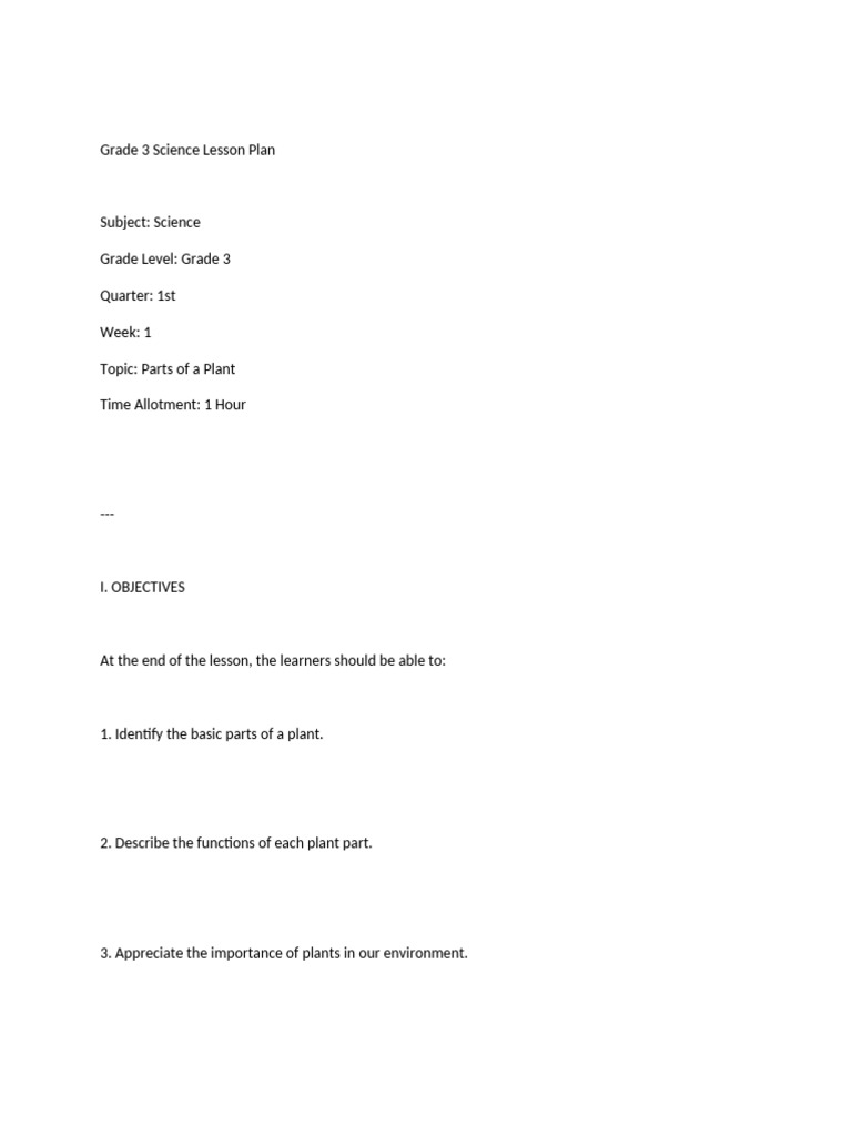 Grade 3 Science Wps Office Pdf
