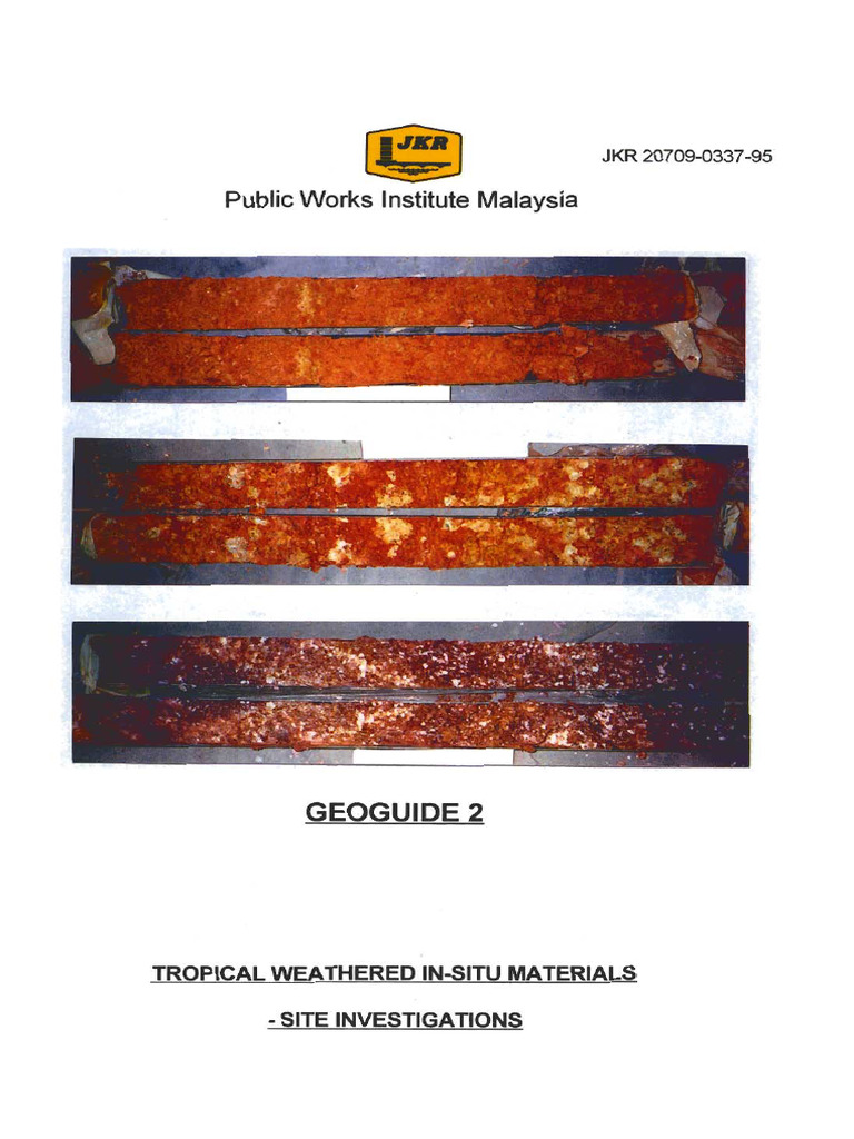 Geoguide 2 - Site Investigation | PDF