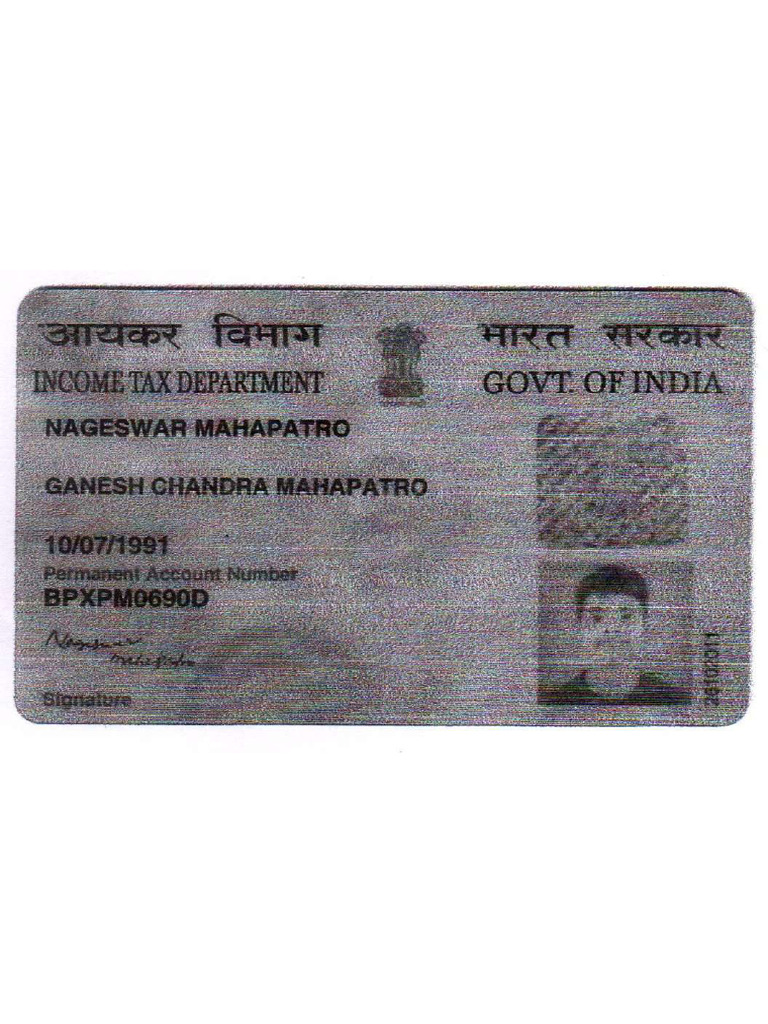 Pan Card | PDF