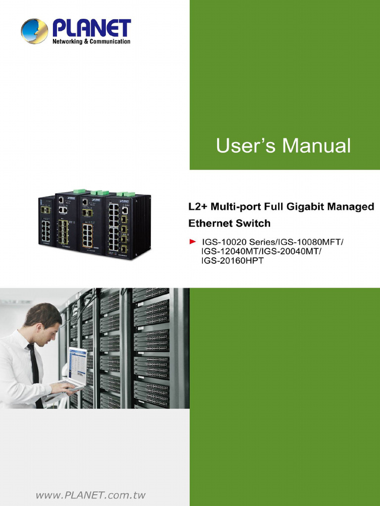 Em-Igs Din-Rail Igs Erps Series - v1.4 | PDF | Network Switch | Data Transmission