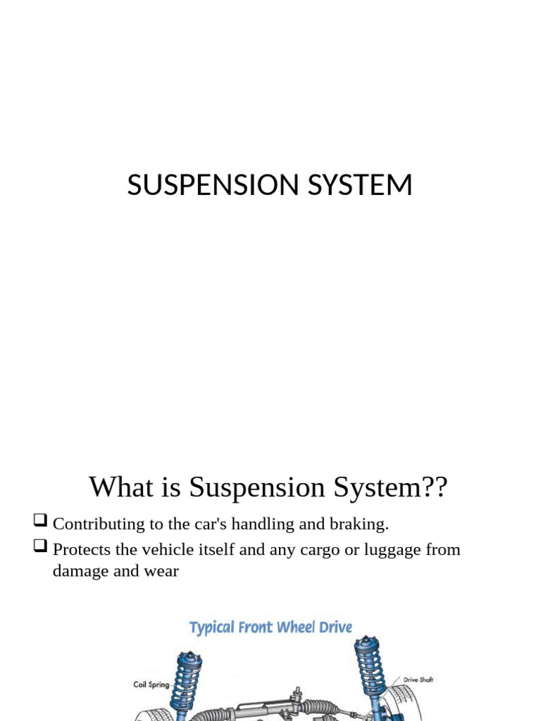 Suspension | PDF | Axle | Vehicle Technology