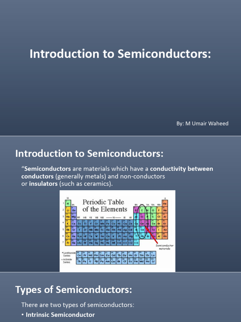 42,43 - Introduction To Semiconductors, N-Type and P-Type Materials ...