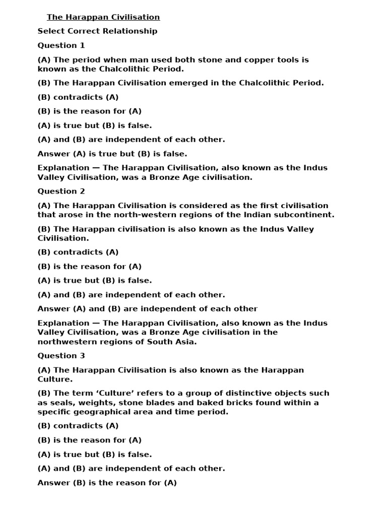 The Harappan Civilisation | PDF