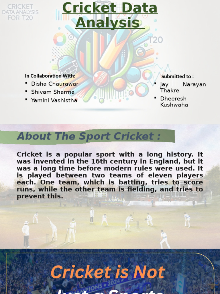Cricket Data Analysis | PDF | Cricket | Support Vector Machine
