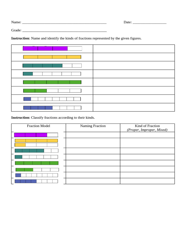 Fractions | PDF