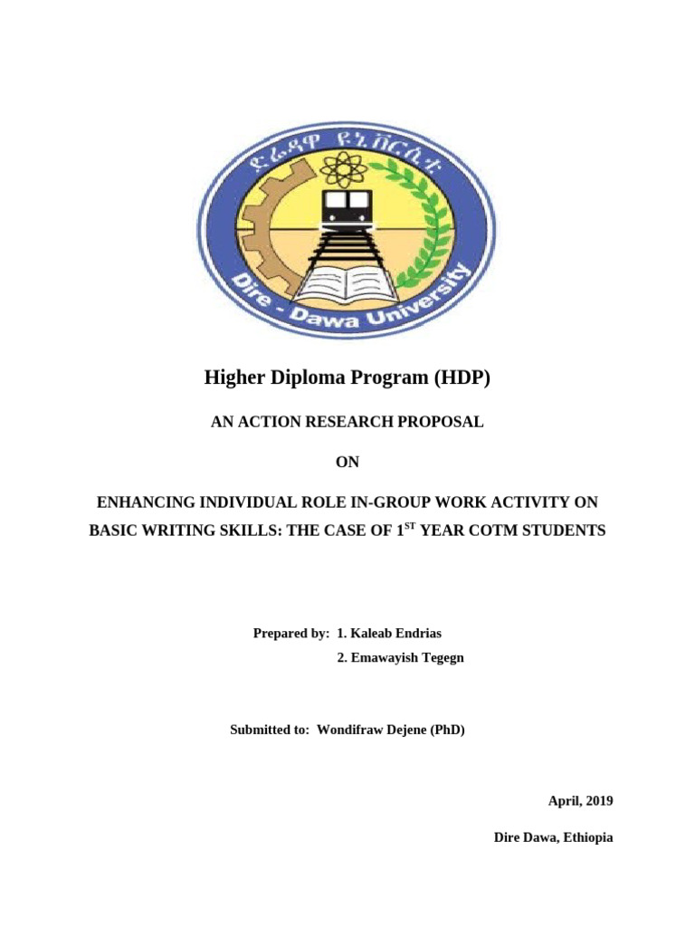 HDP Action Research Proposal | PDF | Learning | Cognitive Science