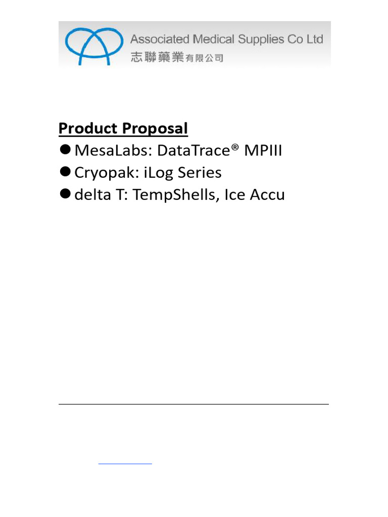 Product Proposal - MPIII ILog DeltaT - 2023-11 | PDF