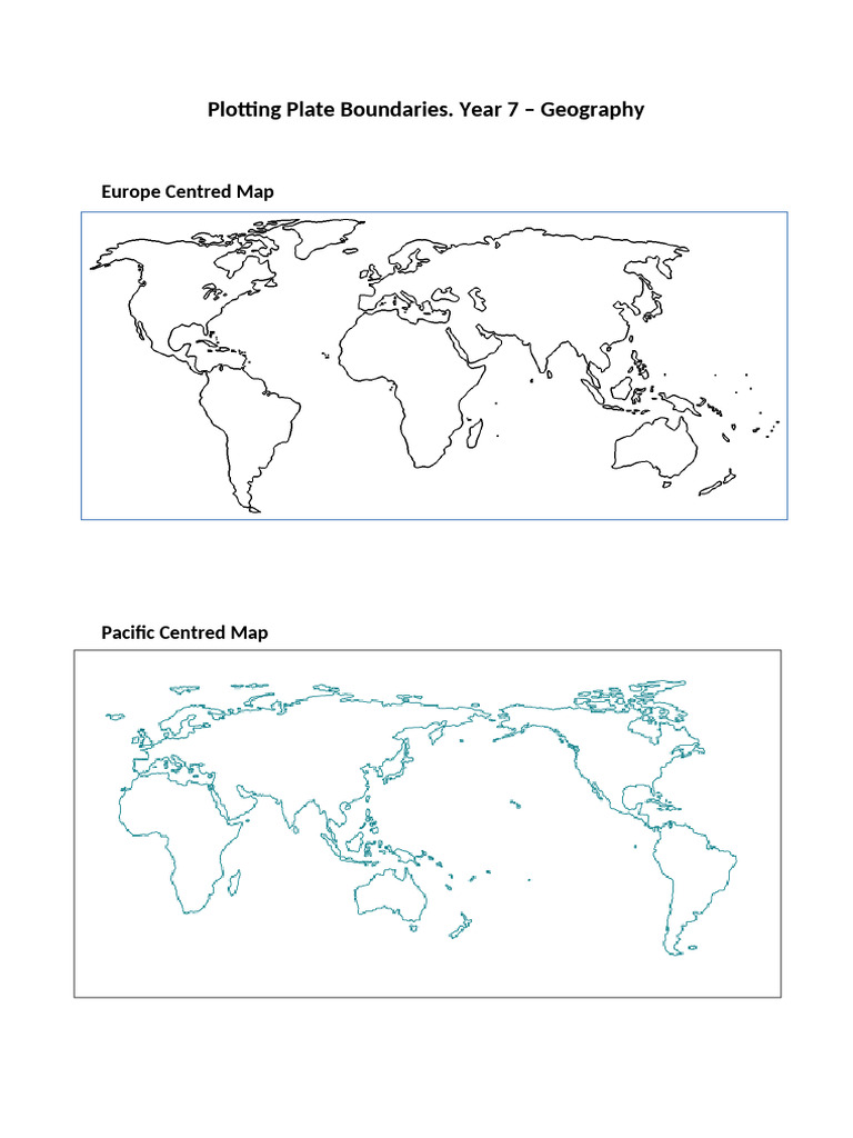Plotting Plate Boundaries | PDF