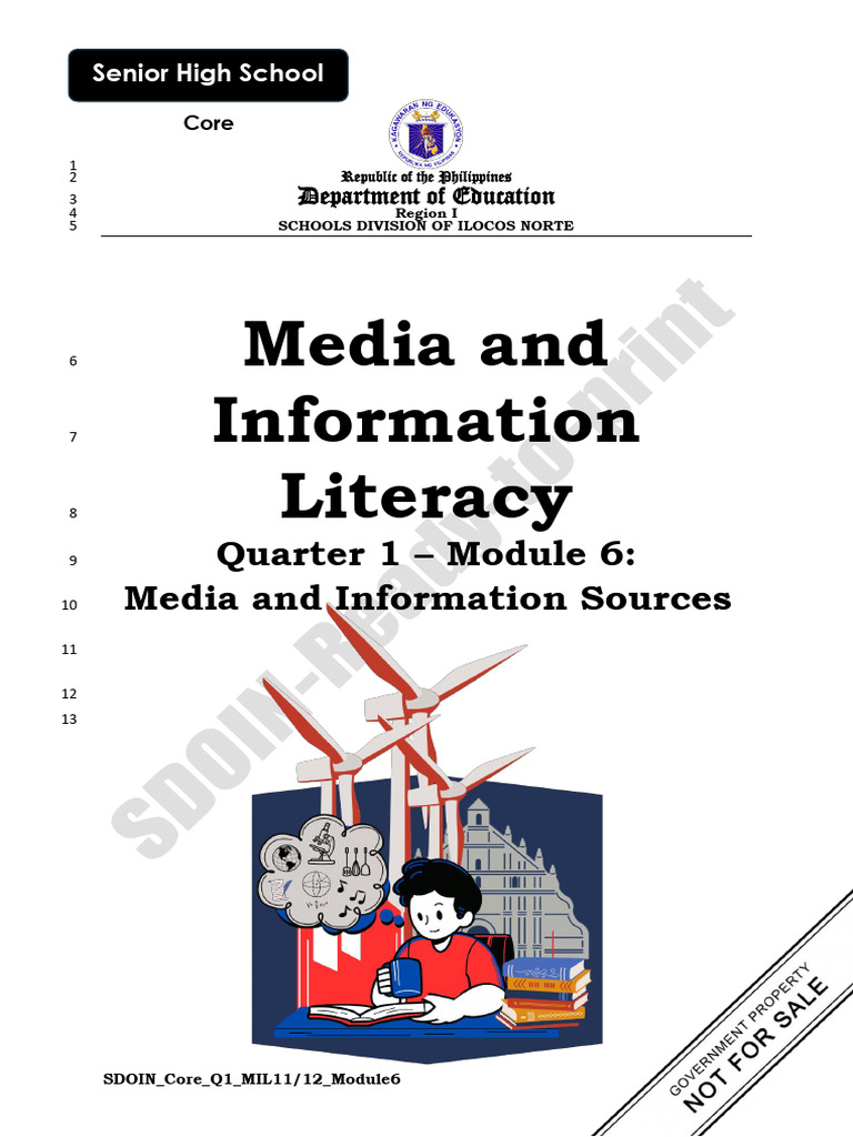 CORE MIL Q1 Mod6 W6 Media and Information Sources | PDF | Libraries | Books