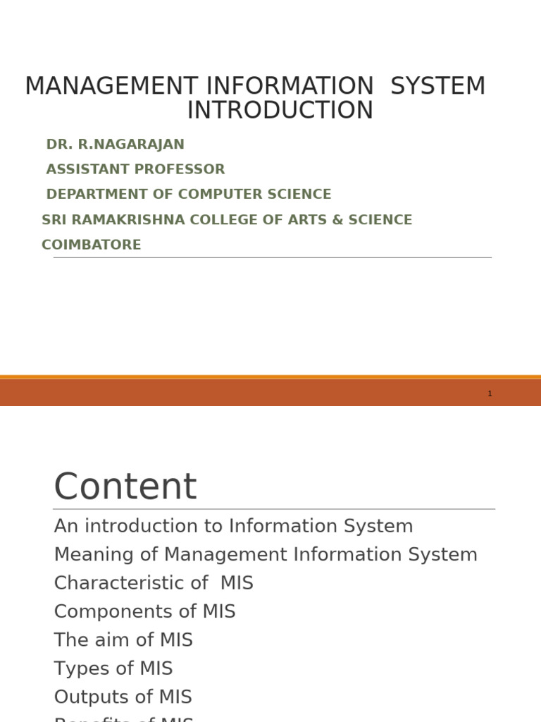 Overview of Management Information Systems | PDF | Information System ...