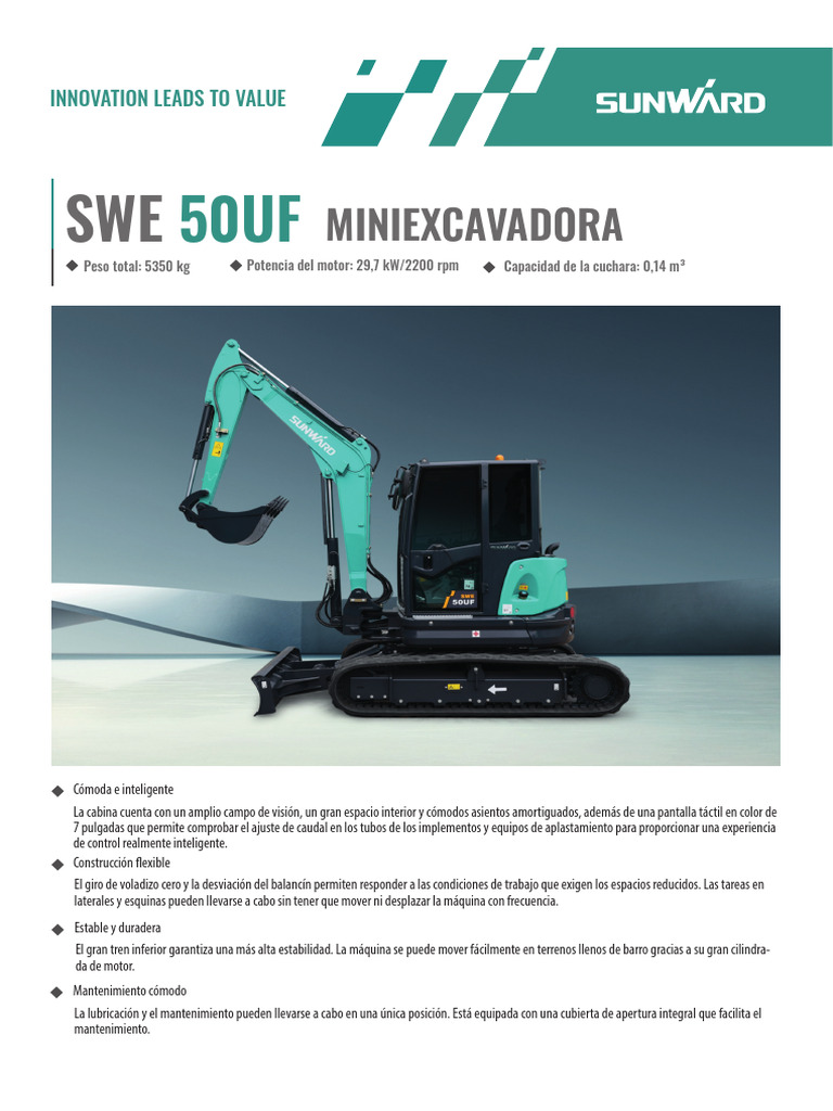 Sunward - Swe 50uf - Es - HR | PDF | Vehículo de motor